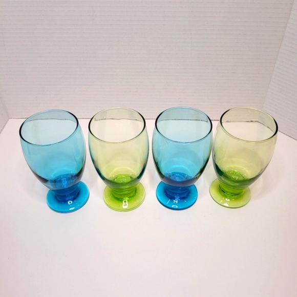 Cristar Copa | Dining | Cristar Copa Set Of Four Vintage Footed Glass ...